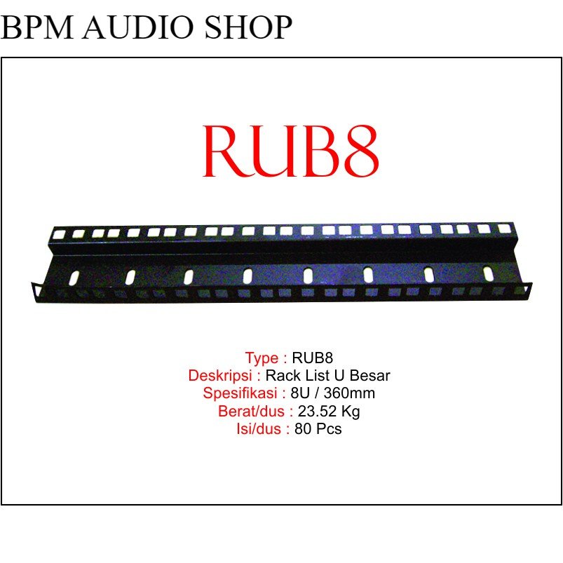 Jual Rack List U Besar Ukuran 8U atau 36cm | Shopee Indonesia