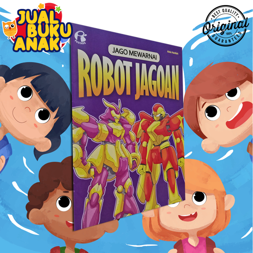 Jual BUKU MEWARNAI ANAK TK PAUD JAGO MEWARNAI ROBOT JAGOAN | Shopee Indonesia