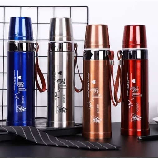 Jual TERMURAH TERMOS TRAVEL 800ML / BOTOL MINUM VACUUM FLASK STAINLESS ...