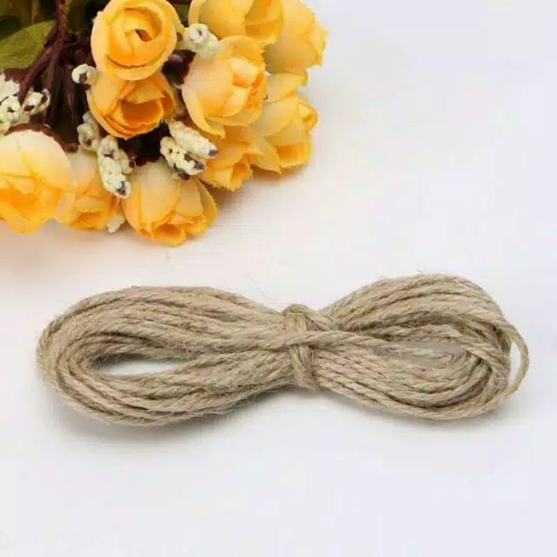 Jual 10meter tali goni 2mm / jute /tali goni / tali rami | Shopee Indonesia