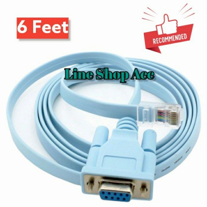 Jual Kabel Console Serial Db 9 (Rs 232) To Rj45 Cable Cisco - Serial ...