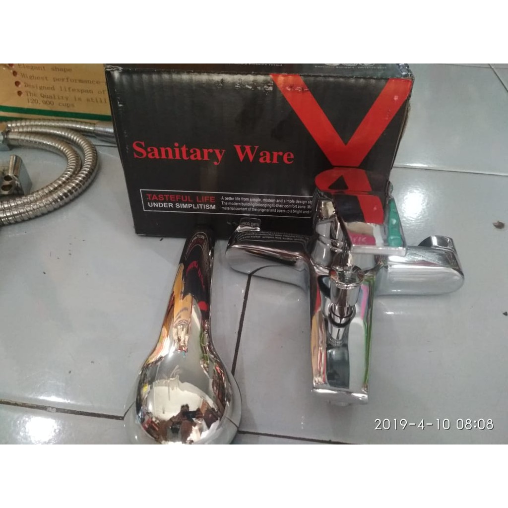 Jual Kran keran air shower set bathtub mixer panas dingin water heater ...