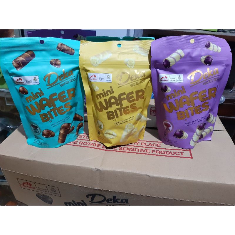 Jual Deka mini wafer bites choco ube durian murah | Shopee Indonesia