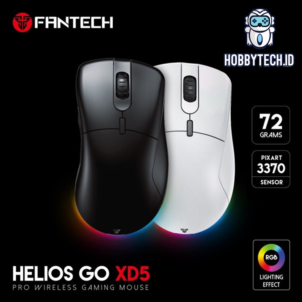 Jual Fantech Helios Go XD5 RGB Wireless - Gaming Mouse | Shopee Indonesia