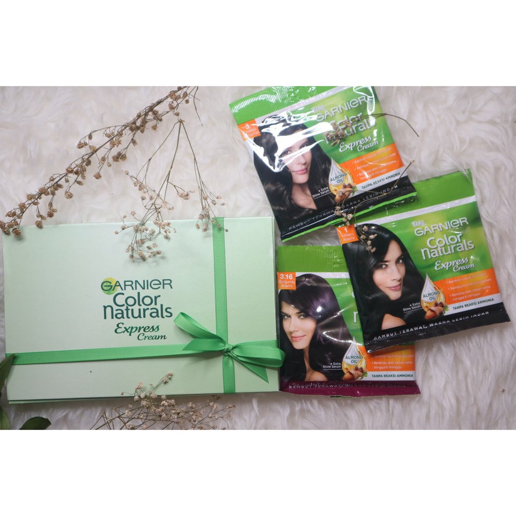 Jual Garnier Color Naturals Cat Rambut Sachet Express Cream | Shopee ...