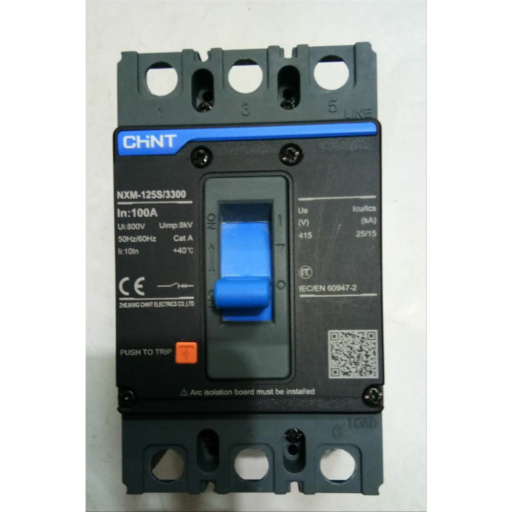 Jual MCCB Breaker Chint NXM-125S 3P 25kA (80A 100A) | Shopee Indonesia