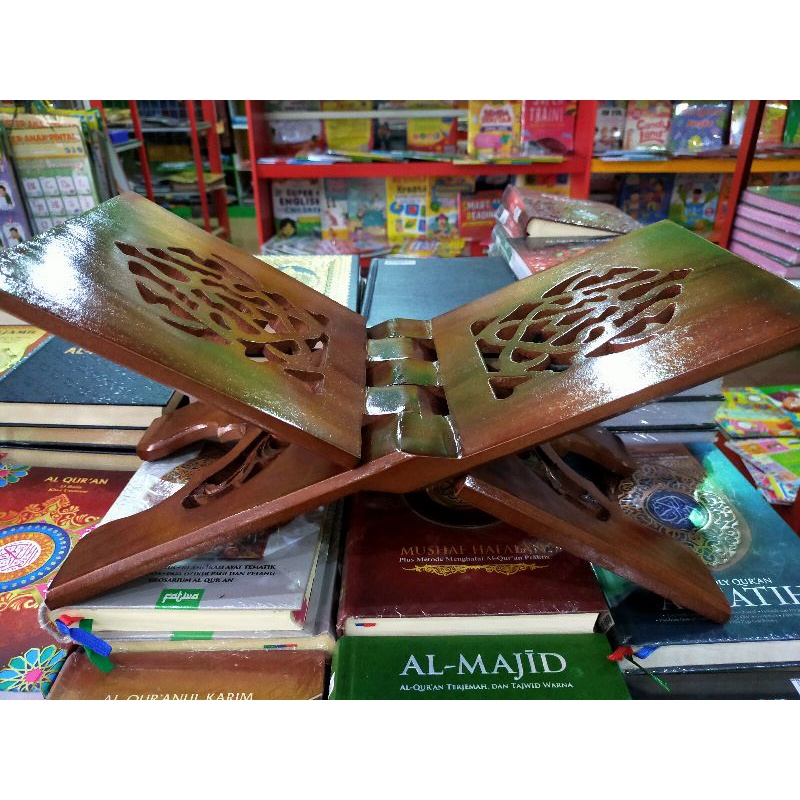 Jual Tempat Al-Quran : REHAL IQRO UKIR UKURAN 20 CM | Shopee Indonesia