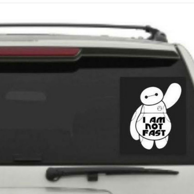 Jual Stiker Mobil Sticker Cutting Stiker Kaca Mobil Baymax I Am Not ...
