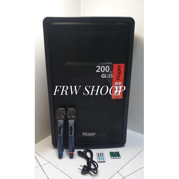 Jual SPEAKER PORTABLE HUPER GL15 / HUPER GL 15 NEW 15 INCH | Shopee ...