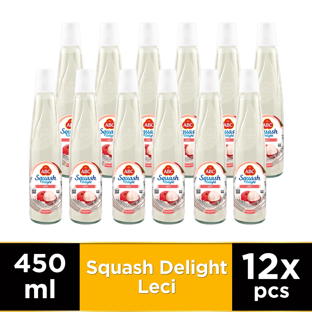 Jual ABC Sirup Squash Delight Leci 12 x 450 ml | Shopee Indonesia