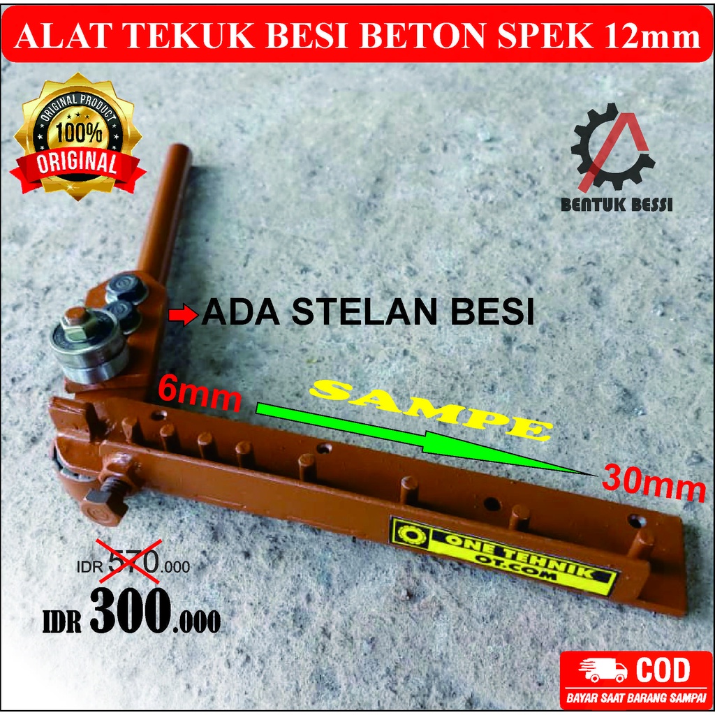 Jual [TERLARIS] Alat Tekuk Besi Beton Stelan Spek 12mm tekuk begel ...