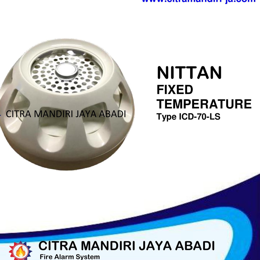 Jual Fixed Temperature Heat Detector NITTAN ICD-70-LS | Shopee Indonesia