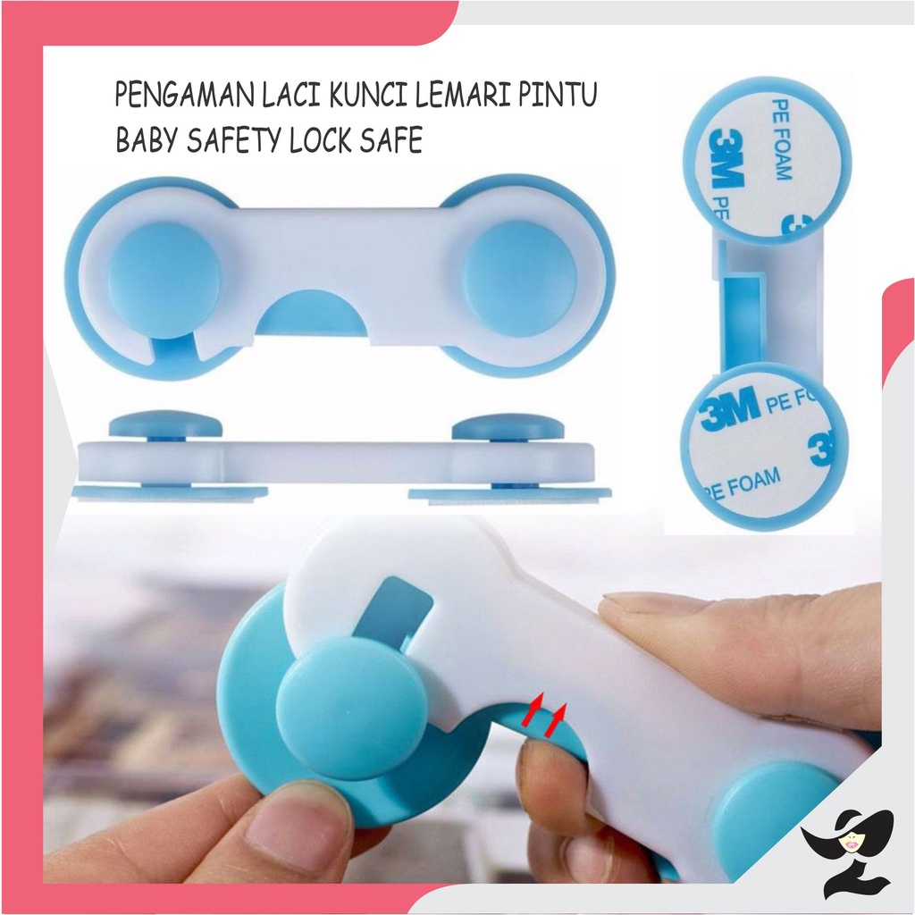 Jual PENGAMAN LEMARI , LACI KUNCI LEMARI PINTU BABY SAFETY LOCK SAFE ...