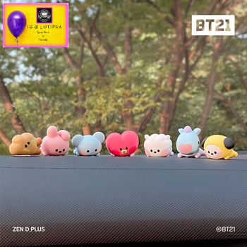 Jual BTS BT21 minini Car Figurine Interior Decorate Car Hook Official | Shopee Indonesia