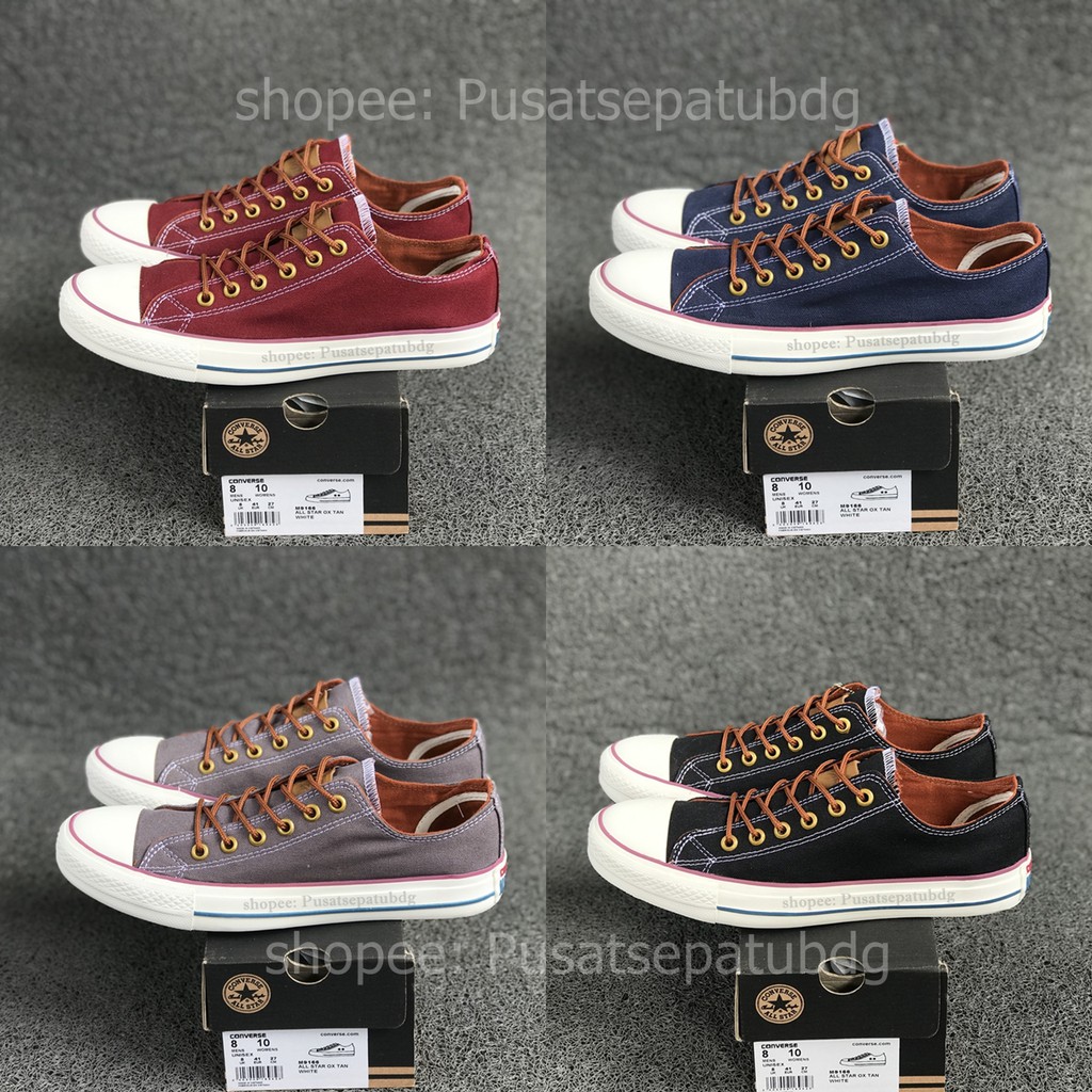 Jual Converse Premium Low Tali Tan All Star Chuck Taylor | Shopee Indonesia