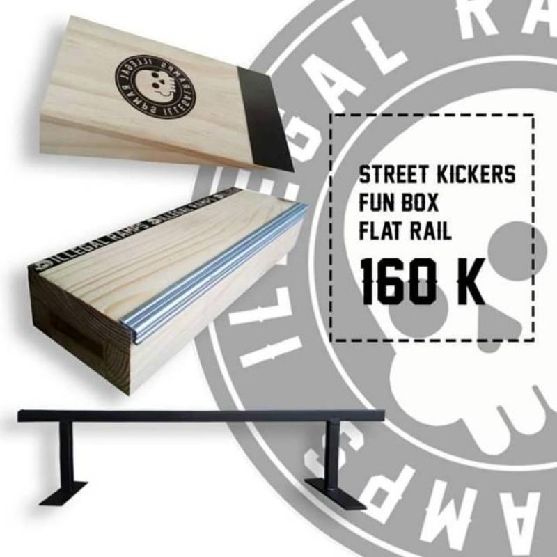 Jual Paket Kicker + Box + Rail Fingerboard | Shopee Indonesia