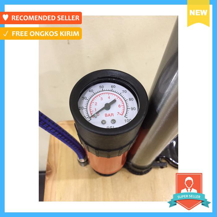Jual POMPA BAN SEPEDA MOTOR MOBIL BOLA MODEL TABUNG METER MANUAL ...