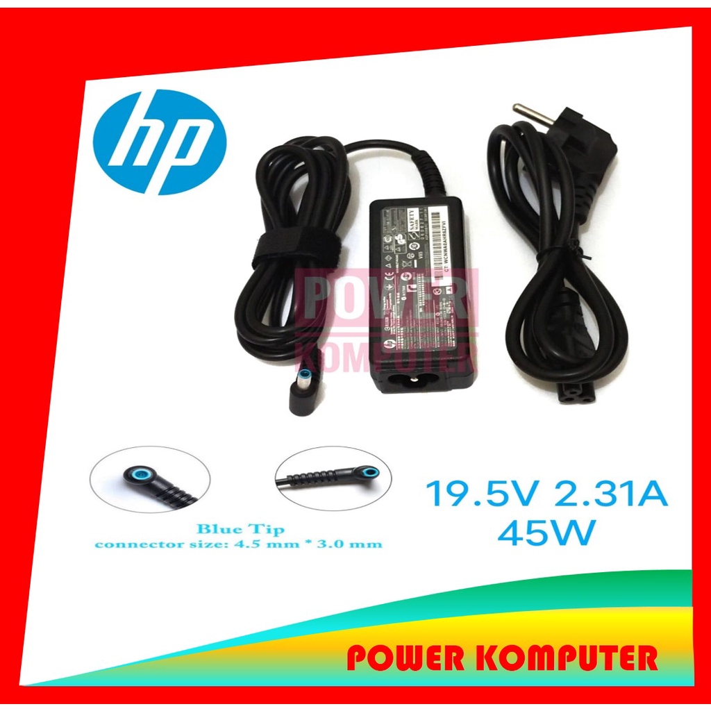 Jual 45W 19.5V 2.31A Charger for HP Laptop Compatible HP 741727-001 721092-001 719309-001 ...