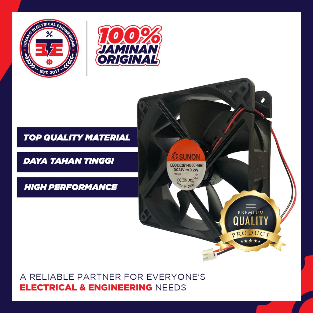 Jual SUNON Exhaust Fan 4 inch 24V Ball Bearing DC Kipas Axial Fan 4 ...
