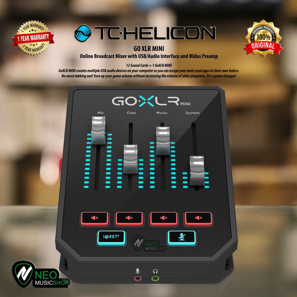 Jual TC HELICON GO XLR MINI Online Broadcast Mixer with USB/Audio ...