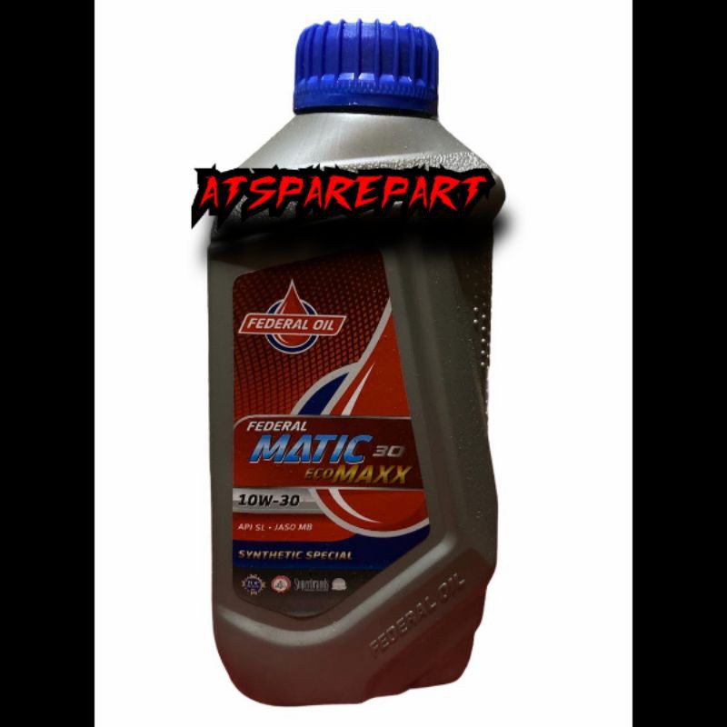 Jual OLI FEDERAL MATIC ECOMAXX 800 ML SAE 10W-30 API | Shopee Indonesia