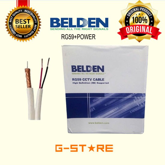 Jual Kabel CCTV + Power RG59 BELDEN ORIGINAL Kabel Lan CCTV Internet ...