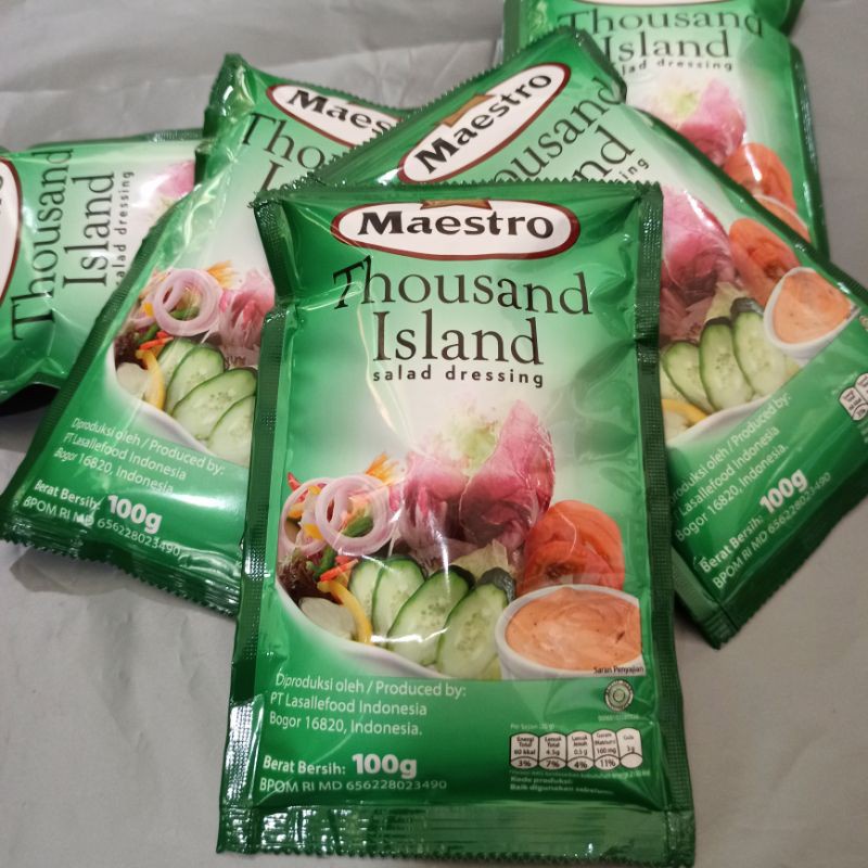Jual MAESTRO SALAD DRESSING ,SAOS SALAD BUAH 100 GRAM | Shopee Indonesia