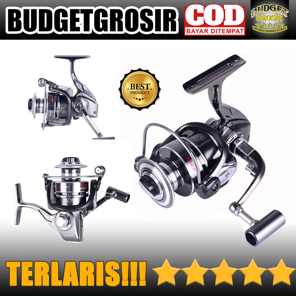 Jual Reel Pancing BM3000 12 Ball Bearing DEBAO | Shopee Indonesia