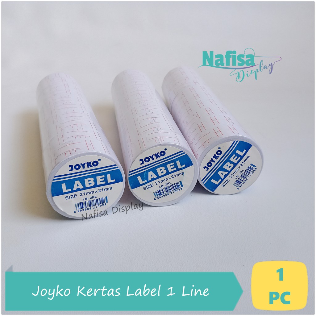 Jual Joyko Kertas Label Putih 1 Line Refill Isi Ulang Labeller 1 Baris ...