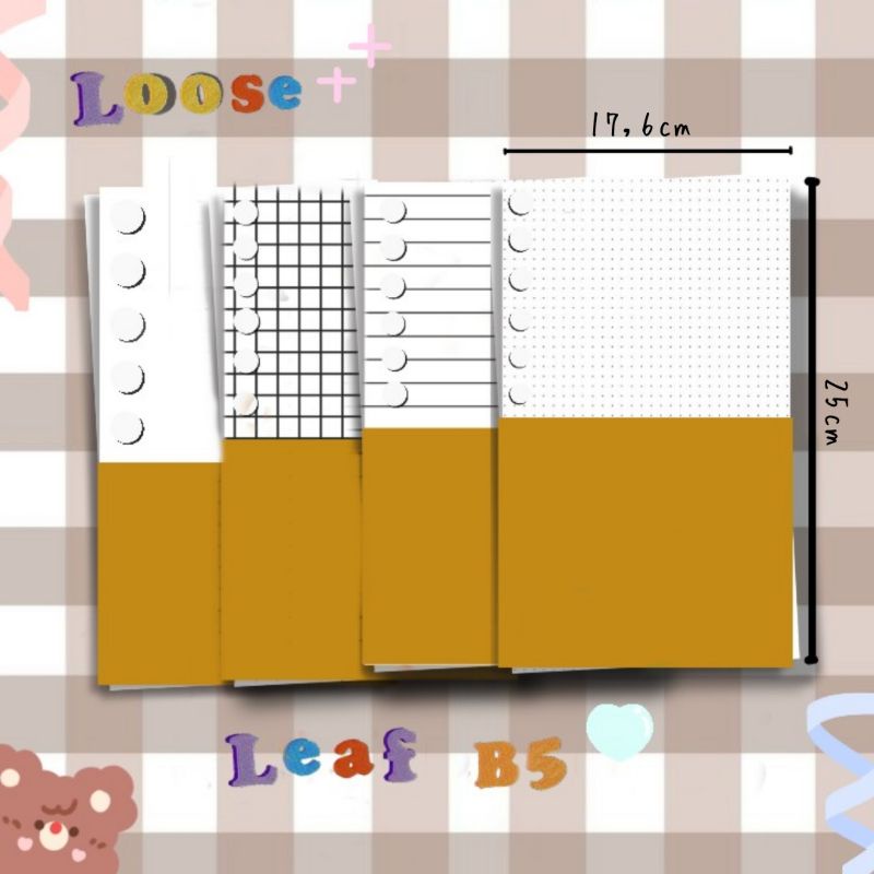 Jual Isi Kertas Binder(Kertas File) Ukuran B5 HVS 50Lembar | Shopee ...