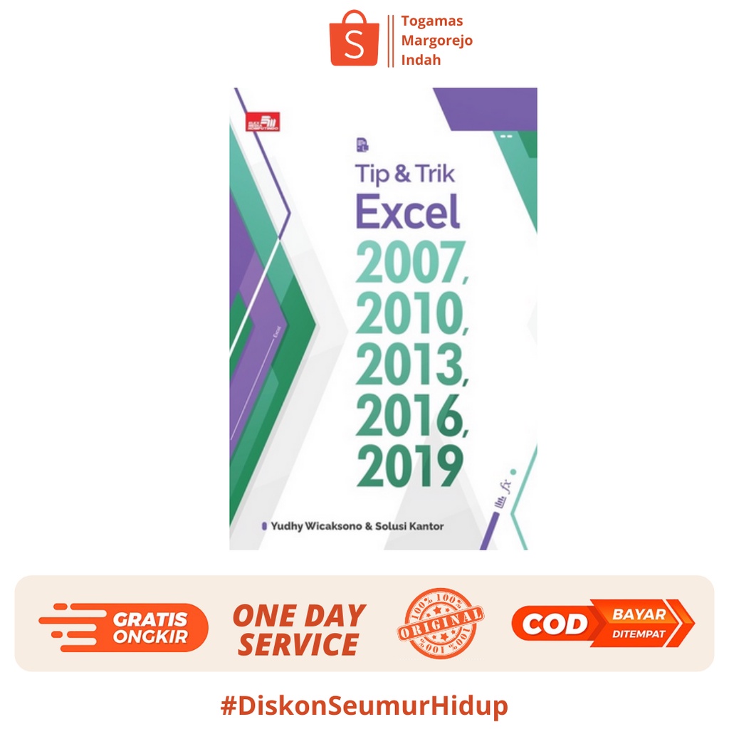 Jual TIP & TRIK EXCEL 2007,2010,2013,2016,2019 KARYA YUDHY WICAKSONO, SOLUSI KANTOR | Shopee ...