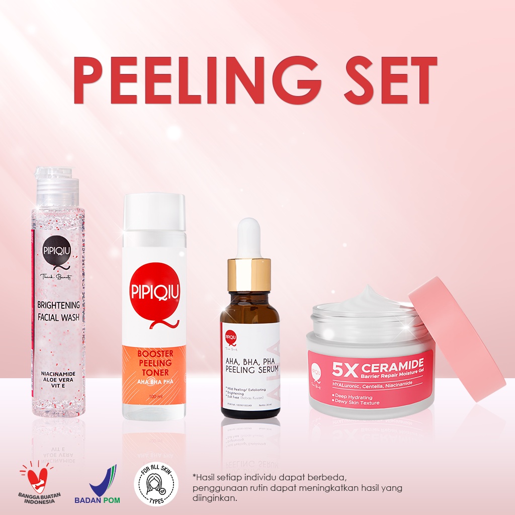 Jual Pipiqiu Peeling Set 4 (Pfc+Ppt+Pisp+Pcmg) | Shopee Indonesia
