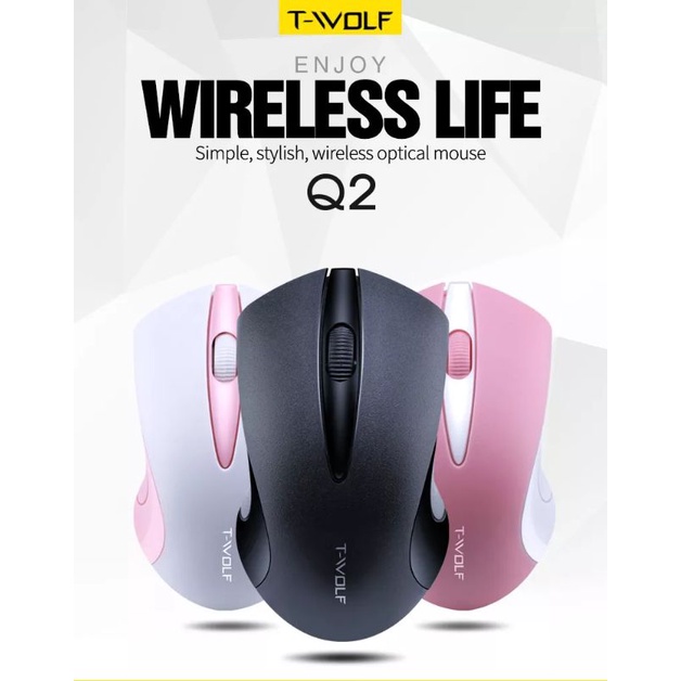 Jual T-Wolf Q2 Mouse Wireless 2,4Ghz Gaming | Shopee Indonesia