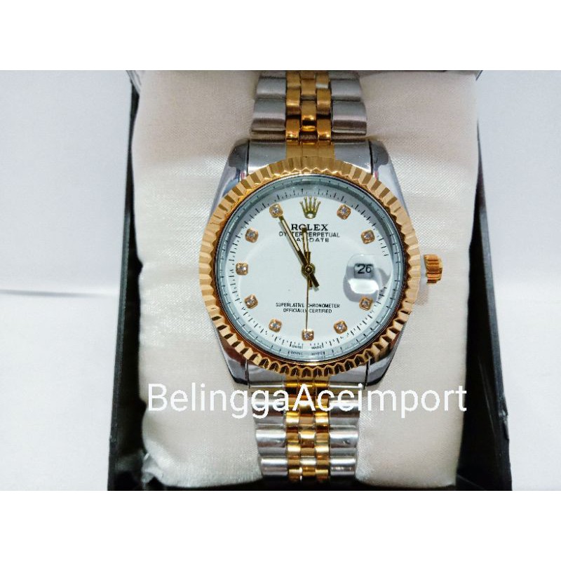 Jual Termurah Jam Tangan PRIA ROLEX BATRE QUARTZ | Shopee Indonesia