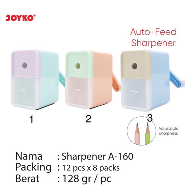 Jual ( 1 pcs ) Rautan Meja A-160 / Kerukan Pencil Duduk / Sharpener ...