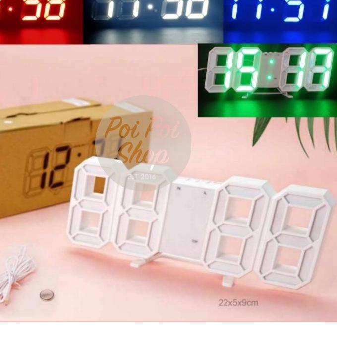 Jual 시 Jam Meja LED Digital Clock Huruf Angka Jam Dinding LED angka ...