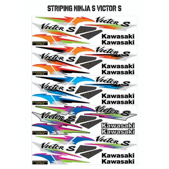 Jual STRIPING LIS BODY NINJA R 150 VICTOR S MALAYSIA / THAILAND ...
