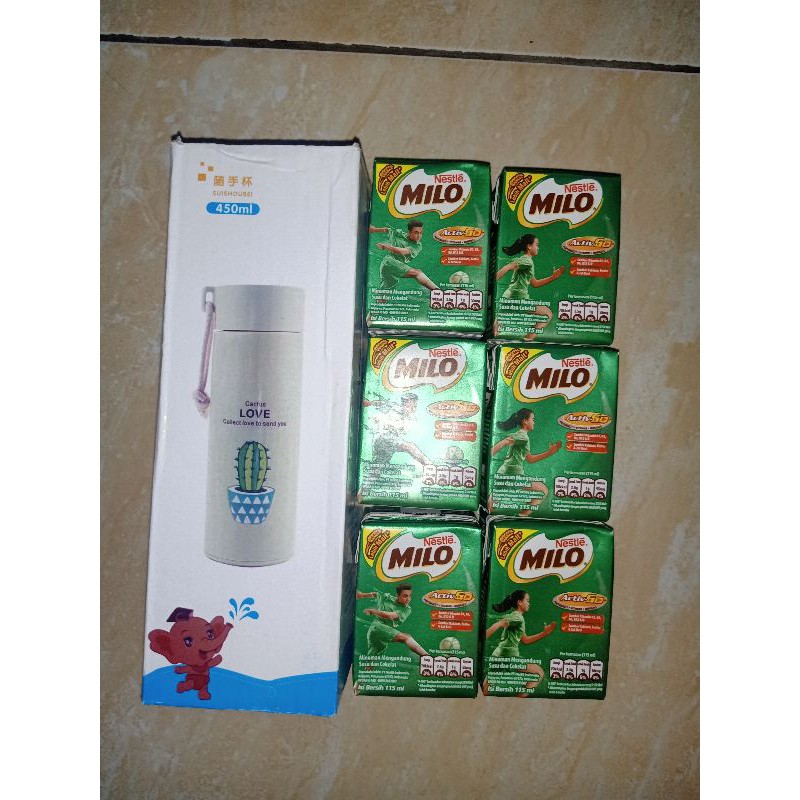Jual PAKET MILO FREE BOTOL MINUM (WARNA RANDOM) | Shopee Indonesia