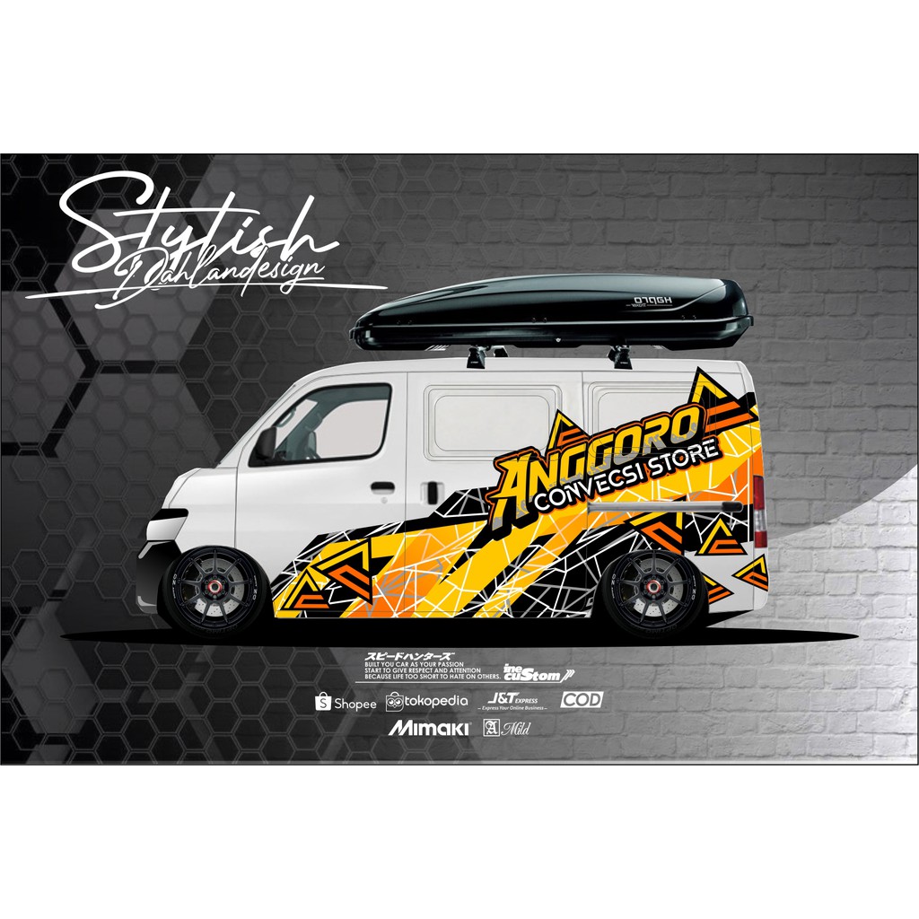 Jual decal grandmax luxio custom nama decal blindvan | Shopee Indonesia
