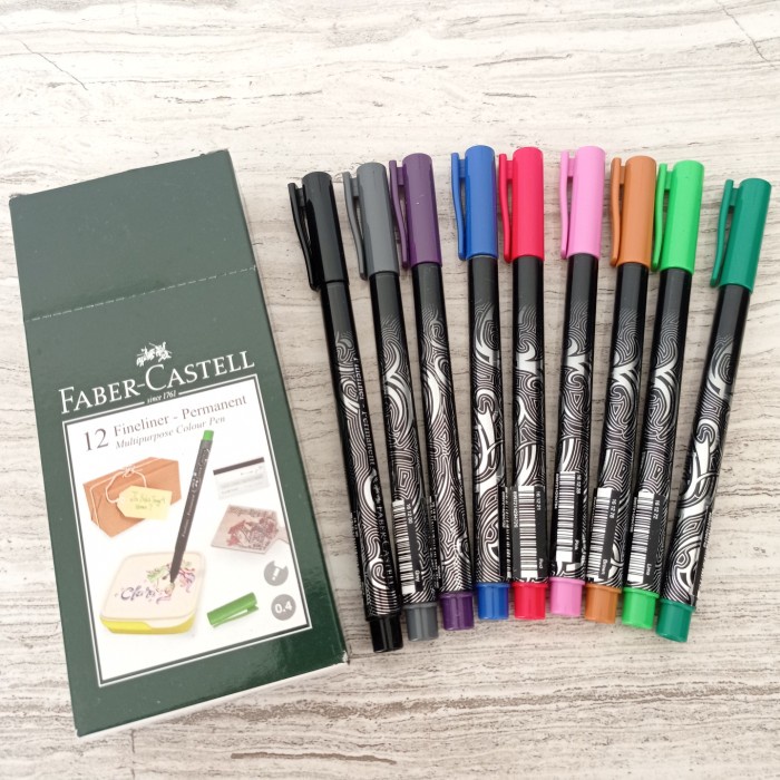 Jual FINELINER PERMANENT FABER CASTEL / SPIDOL | Shopee Indonesia