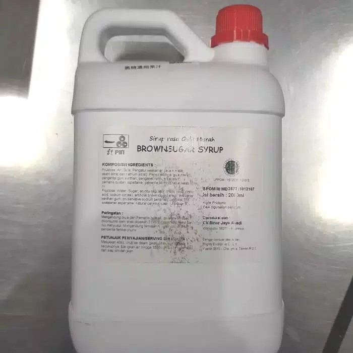 Jual Brown Sugar SYRUP 2liter ITPIN / Gula cair sirup gula aren 2 ltr ...