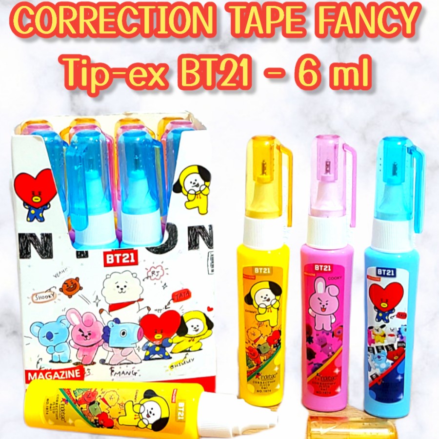 Jual Correction Fluid BT21 Series / Tipe X Cair / Stipo Cair | Shopee ...