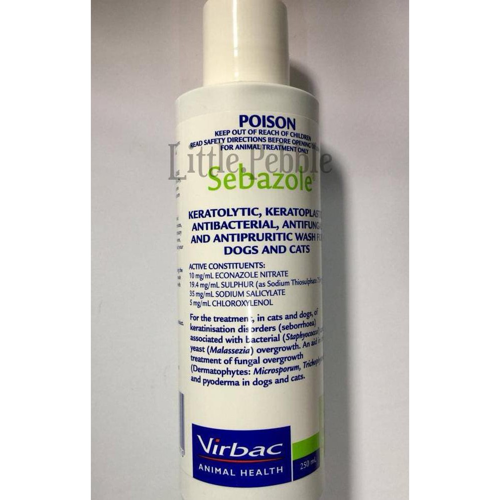 Jual Virbac Sebazole Shampoo Obat Mandi Sakit Kulit Anjing Kucing 250Ml ...