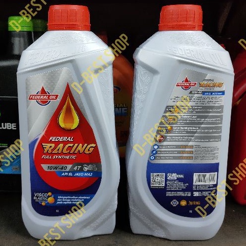 Jual OLI MESIN MOTOR 4 TAK FEDERAL RACING 10/40 - 1 LITER | supra 125 ...