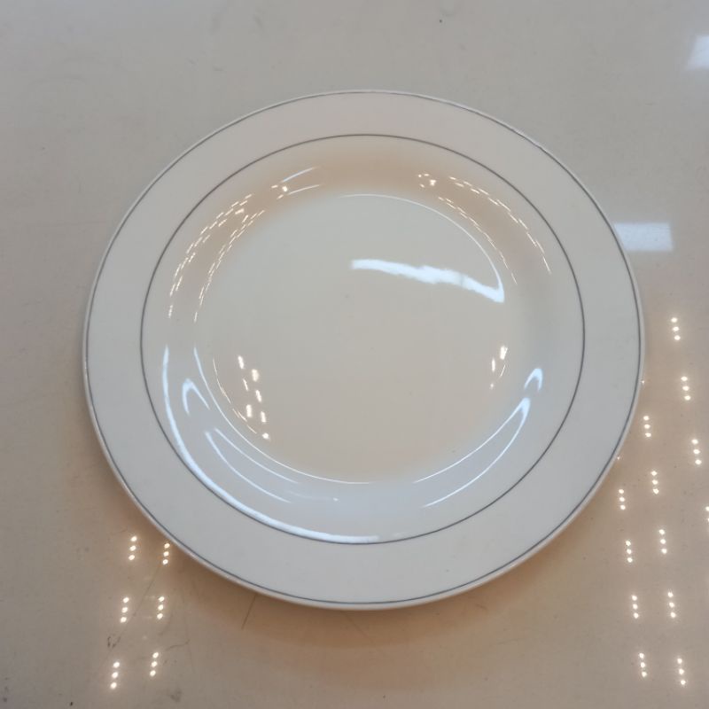 Jual piring bulat keramik 27cm/piring makan/dinner plate/piring keramik ...