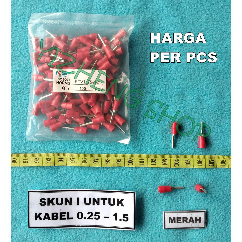Jual SKUN I UNTUK KABEL 0,25 -1,5 ( MERAH ) PER PCS | Shopee Indonesia