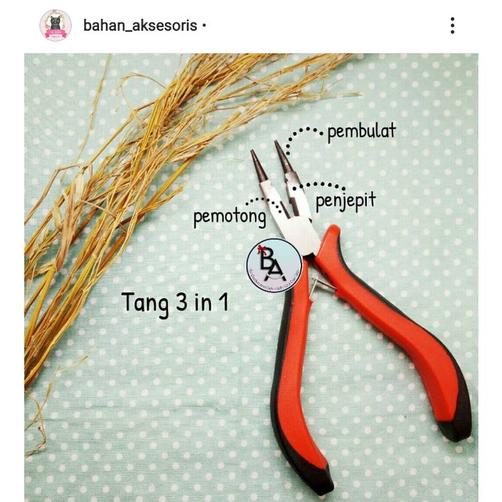 Jual Tang Aksesoris Merah Kecil Jepit & 3in1 / Tang Lilit / Tang Bulat ...