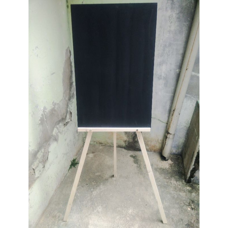 Jual Papan tulis dan standing slim / kaki / tripod kayu knock down ...