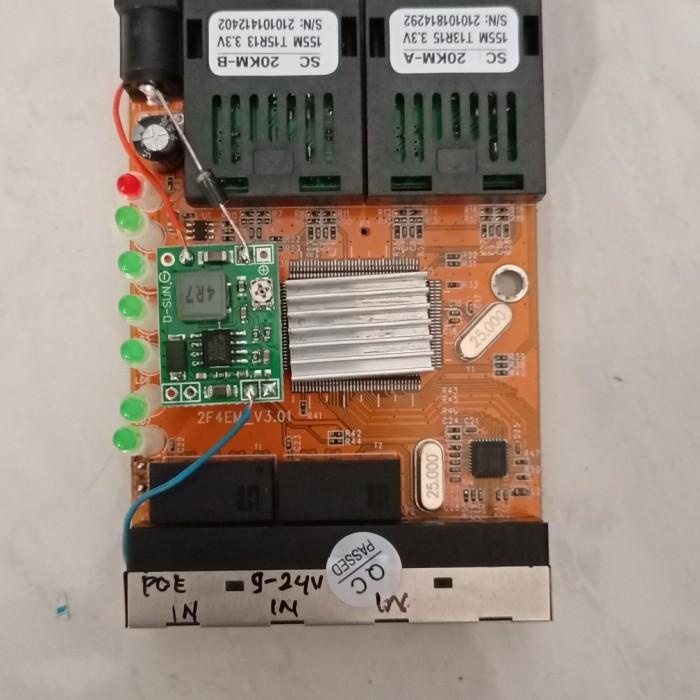 Jual HTB 2 FO 4 LAN Modif POE IN 9-24V 3 Port | Shopee Indonesia