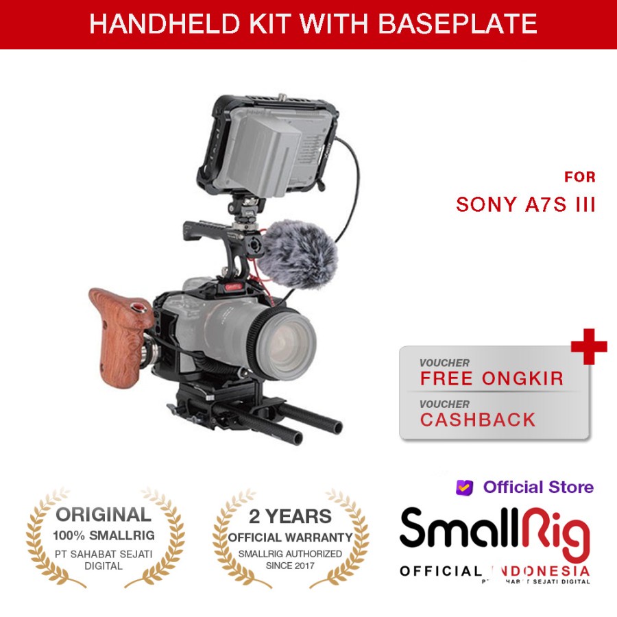 Jual Sony A7S III handheld kit with baseplate | Shopee Indonesia
